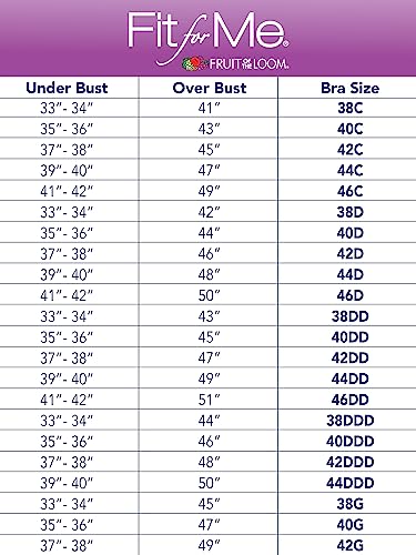 Fruit of the Loom Women's Plus Size Wireless Cotton Bra, Heather Grey, 40G