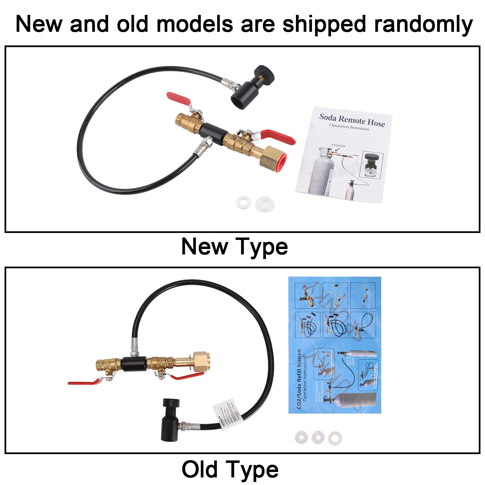 CO2 Cylinder Refill Station Filling Charging Adapter Tool Bottle CO2 Accessories for Soda Maker Home Machine(24 inch-G1/2),soda water parts