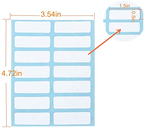 Deli self adhesive labels no.7180 - 12 sheets (168 labels)