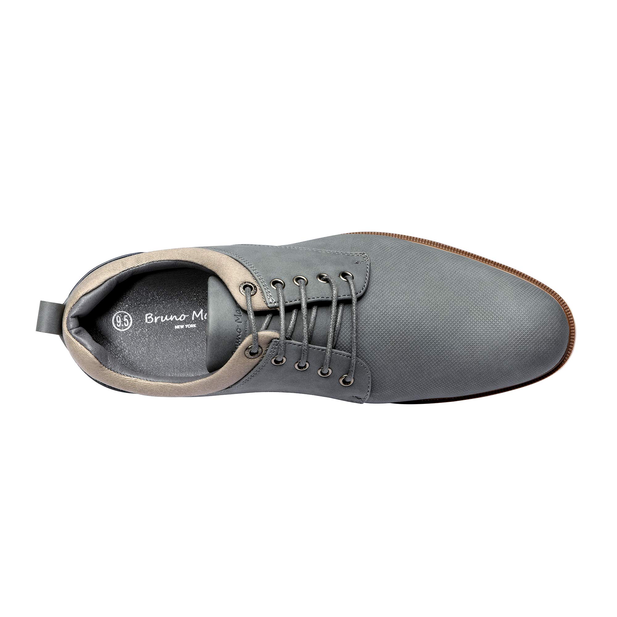 Bruno Marc Men's Grey Dress Shoes Casual Oxford LG19011M 7 M US