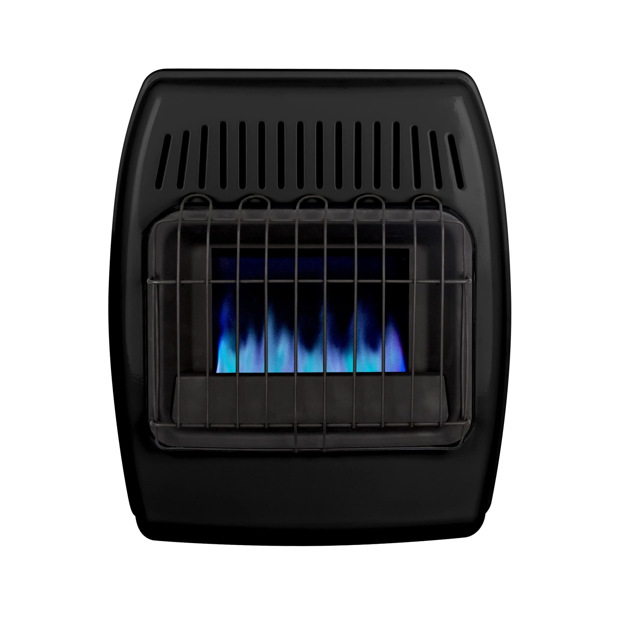 Dyna-Glo IBF10PMDG-4 10,000 BTU Liquid Propane Blue Flame Ice House Vent Free Wall Heater, Black