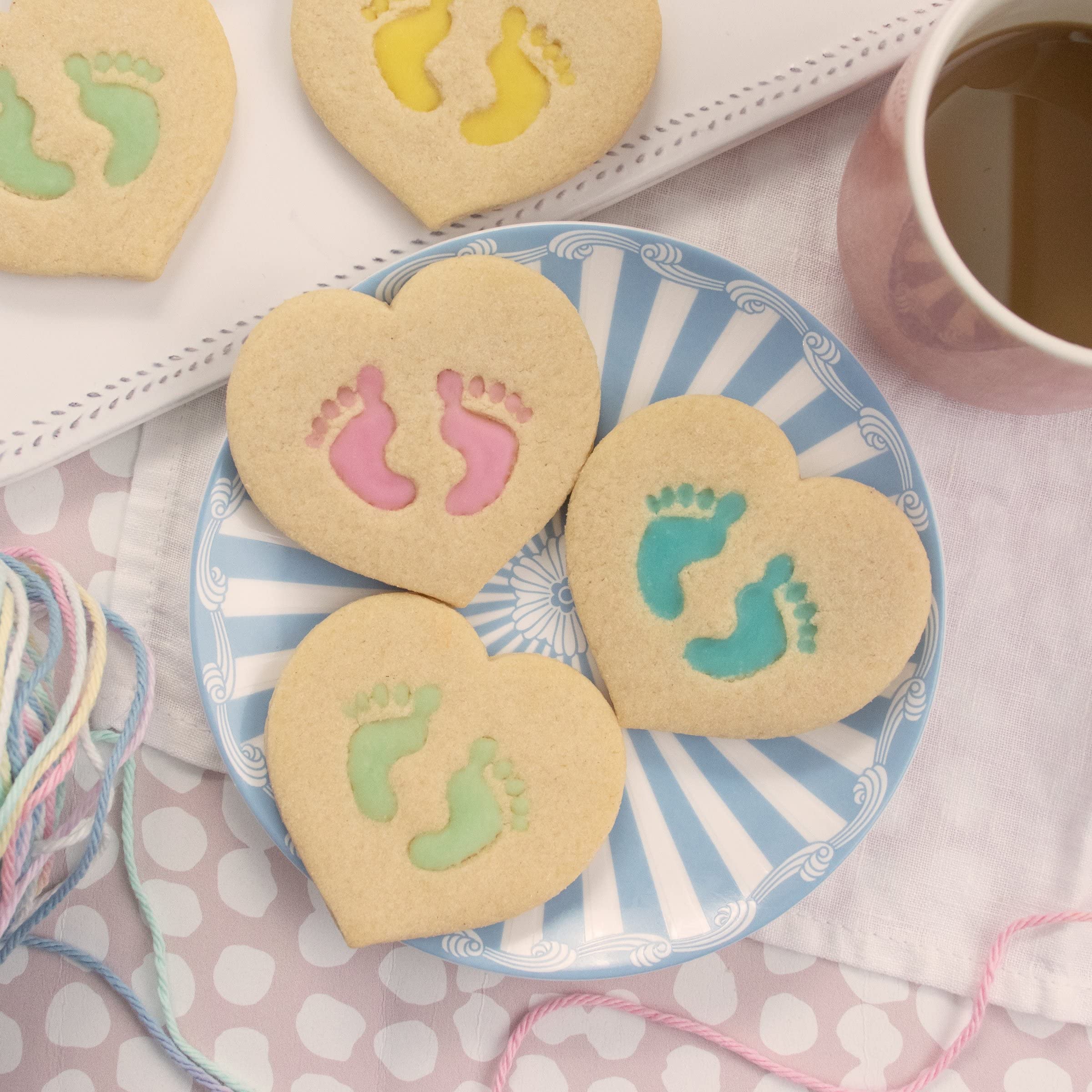 Baby Footprints cookie cutter, 1 piece - Bakerlogy