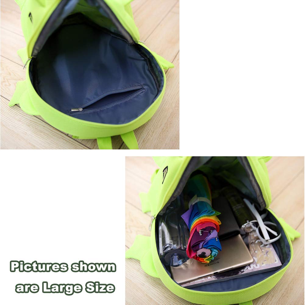 LOCOMO 3D Dragon Backpack Dinosaur Casual Daypack with Spikes Adult Cute Lizard 2 Size Available BPK005BLUL
