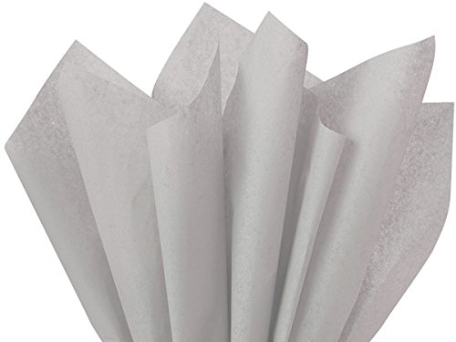 Gray Gift Wrap Tissue Gift Paper 15" x 20" - 100 Sheets