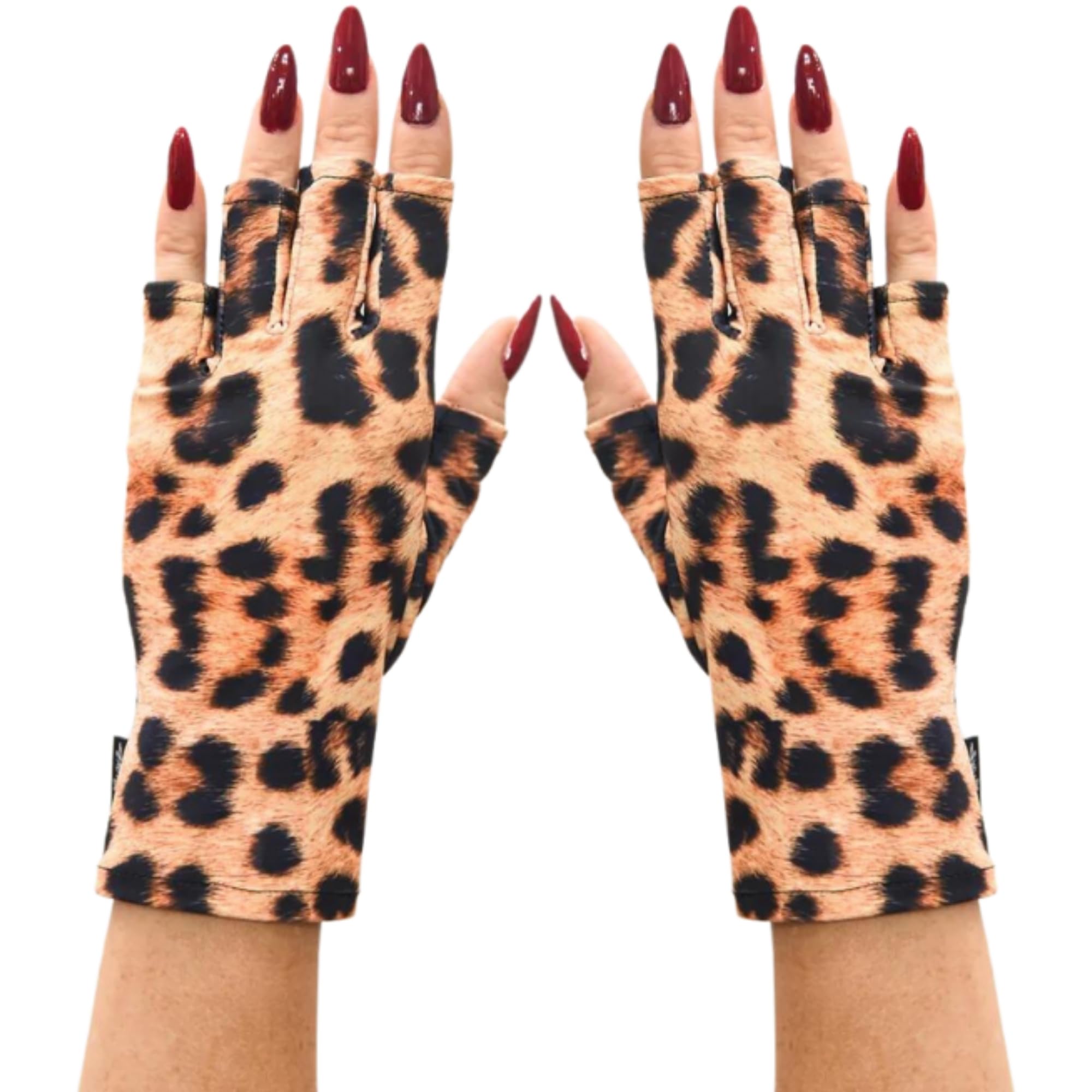 ManiGlovz - Original UPF 50+ UV Light Protective Nail Gloves | Gel Manicure & Anti UV Fingerless Gloves for Women | Driving Sun Protection