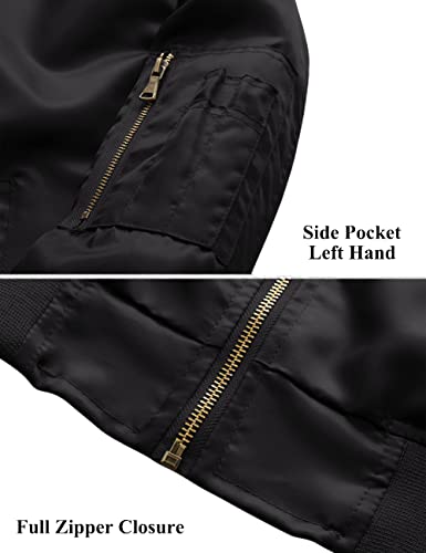 EKLENTSON Bomber Jacket Men Lightweight Casual Jacket Men Cotton Stand Collar Windbreaker Men Jacket for Men Winter