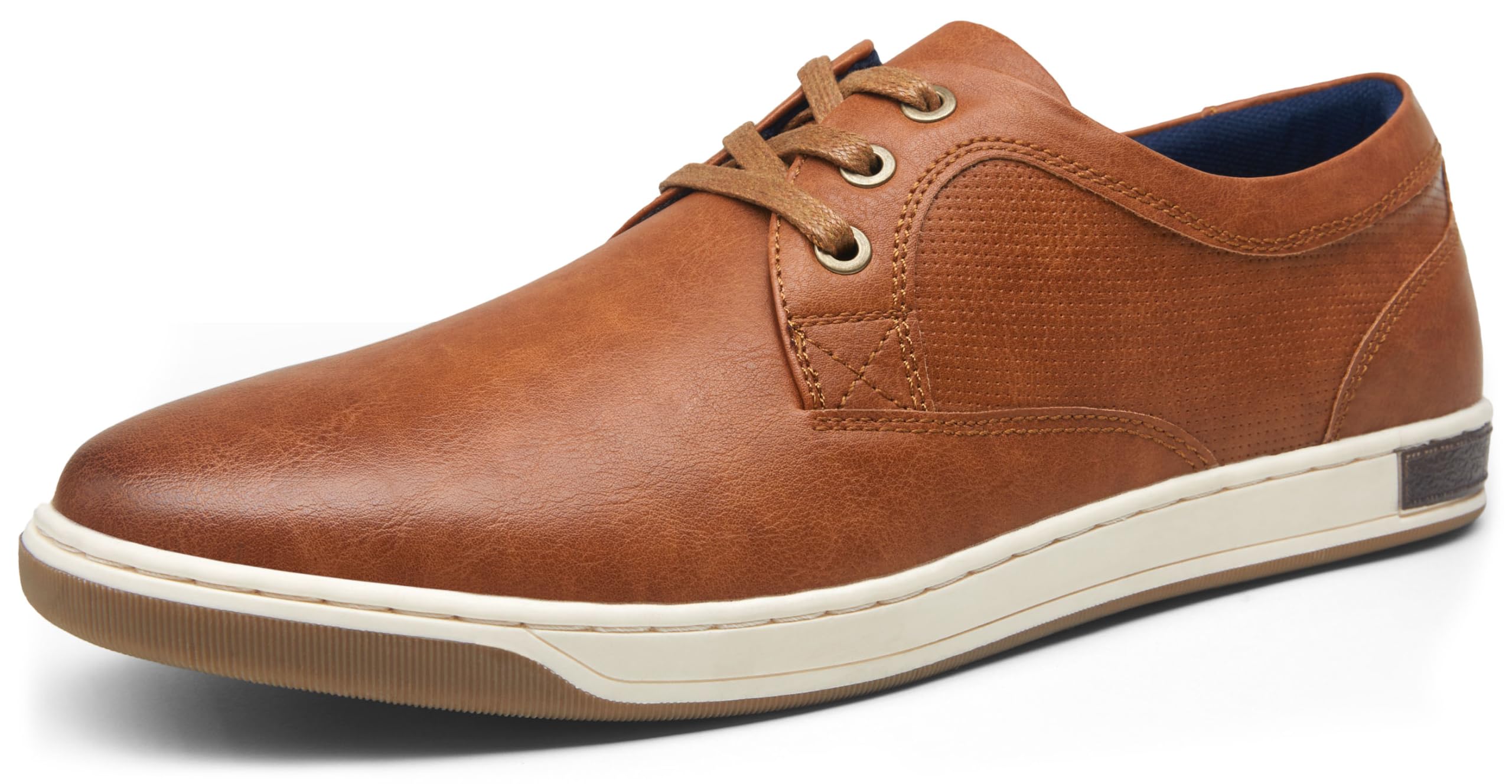 Vostey Men's Fashion Sneakers Brown Simple Leisure Style Casual Shoes(B81Q11 Yellow Brown 10.5)