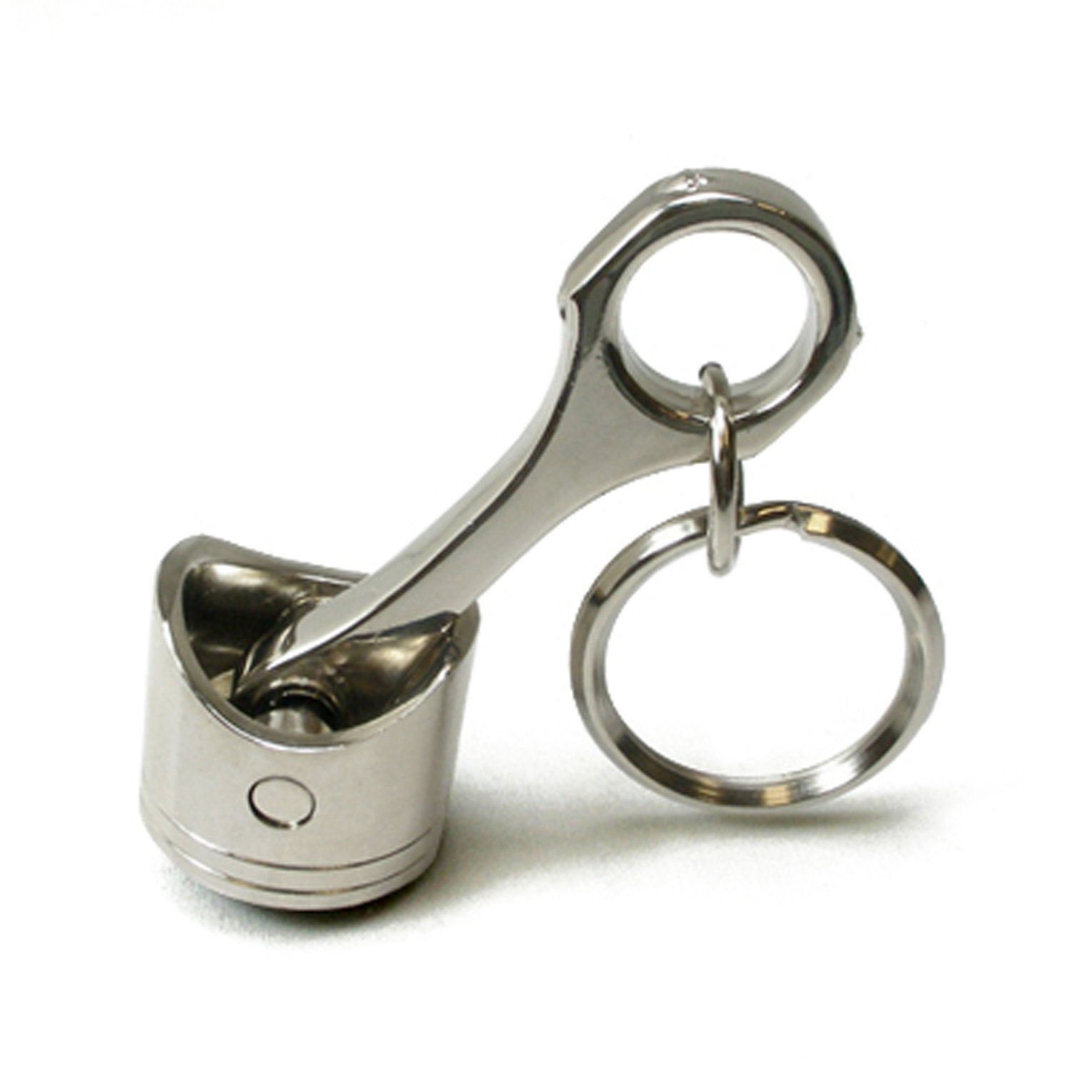 iPick Image Made for Honda Accord Chrome Finish Engine Piston and Rod Metal Key Chain