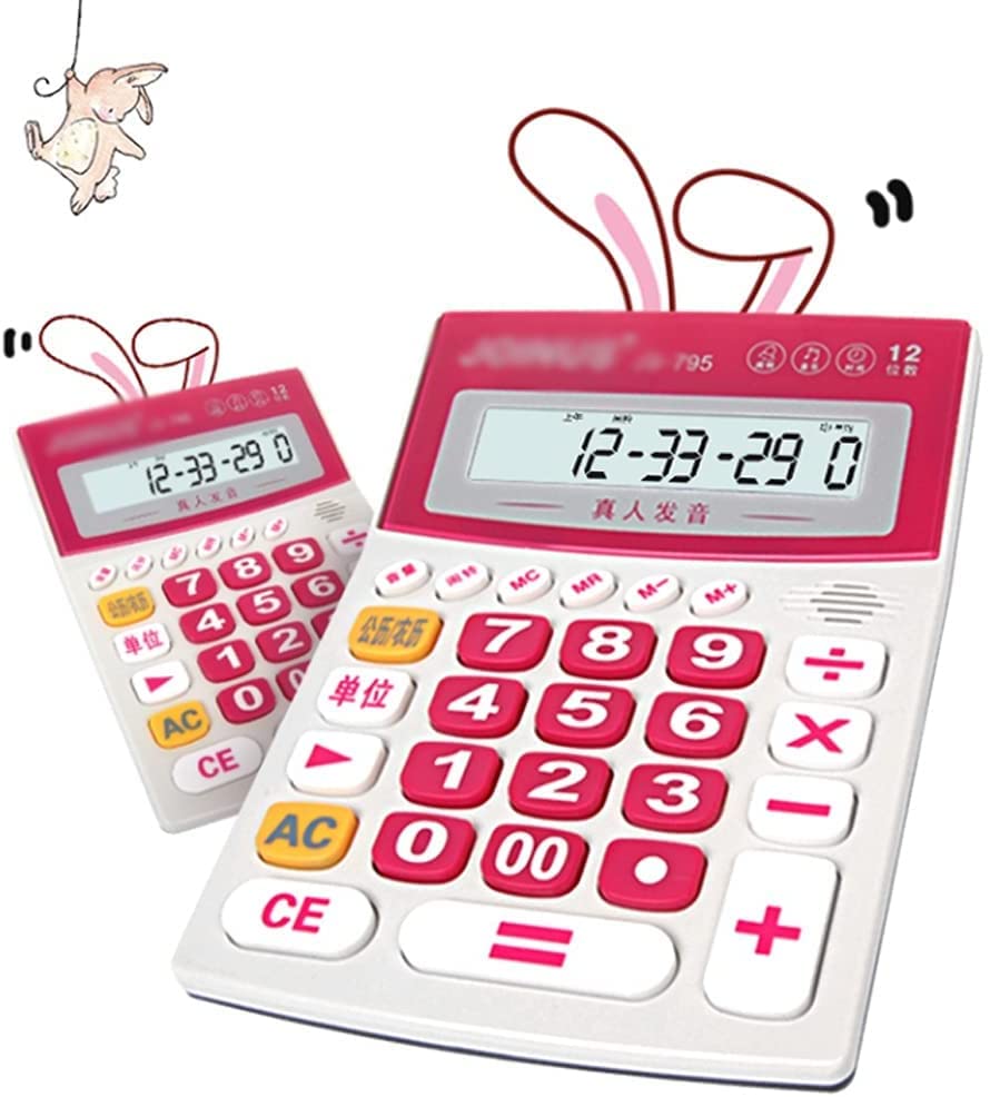 Desktop Calculator 12 Digit Large LCD Display Financial Dedicated Calculator Large Standard Function Calculator for Office/Home Calculators