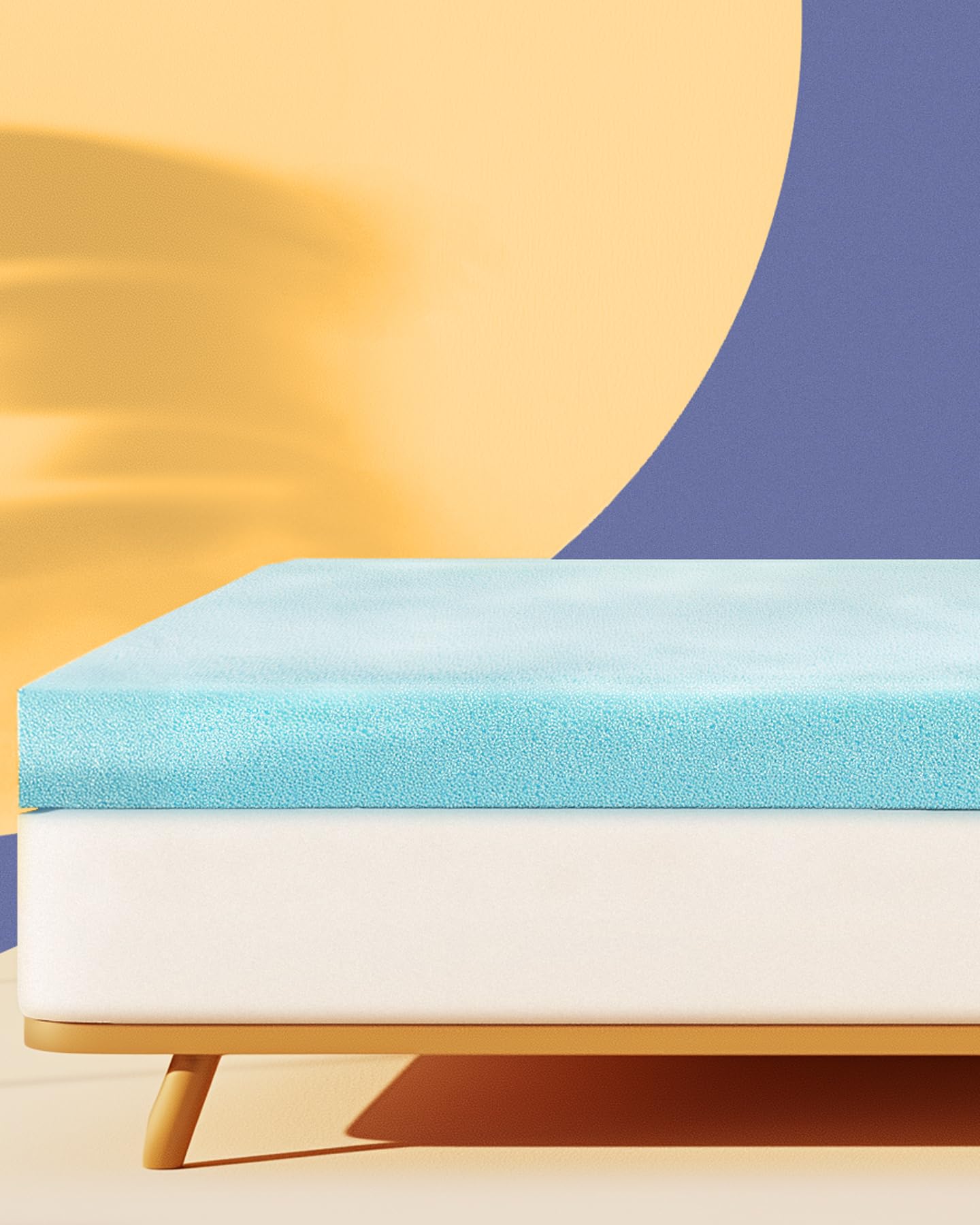 ViscoSoft Memory Foam Mattress Topper Full - 3 Inch Reflex Cooling Gel Mattress Pad - CertiPUR-US - Oeko TEX Certified