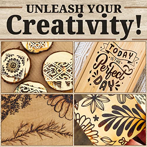 Wood Burning Gel and Mini Squeegee - Made in USA - 4 OZ Wood Burning Paste for Crafting, Drawing and DIY Arts and Crafts - Mini Squeegee Included - Creates Beautiful Art in Minutes