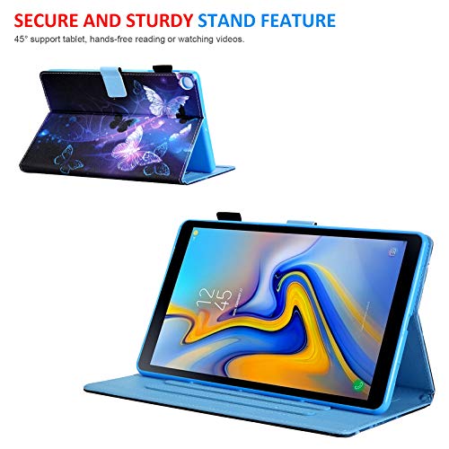 Galaxy Tab A 8.0 2019 Case,T290 T295 Cover, Dteck Multi-Angle Viewing Stand Flip Shell Wallet Case for Samsung Galaxy Tab A 8.0 inch 2019 Released Model SM-T290 / SM-T295 / SM-T297, Twinkle Butterfly