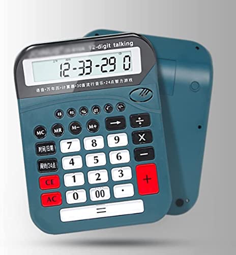 Desktop Calculator Calculators Office Desktop Calculator 12 Digit Large LCD Display Real Voice Financial Accounting Home Office Supplies Calculators