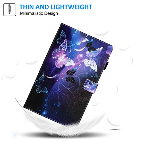 Galaxy Tab A 8.0 2019 Case,T290 T295 Cover, Dteck Multi-Angle Viewing Stand Flip Shell Wallet Case for Samsung Galaxy Tab A 8.0 inch 2019 Released Model SM-T290 / SM-T295 / SM-T297, Twinkle Butterfly