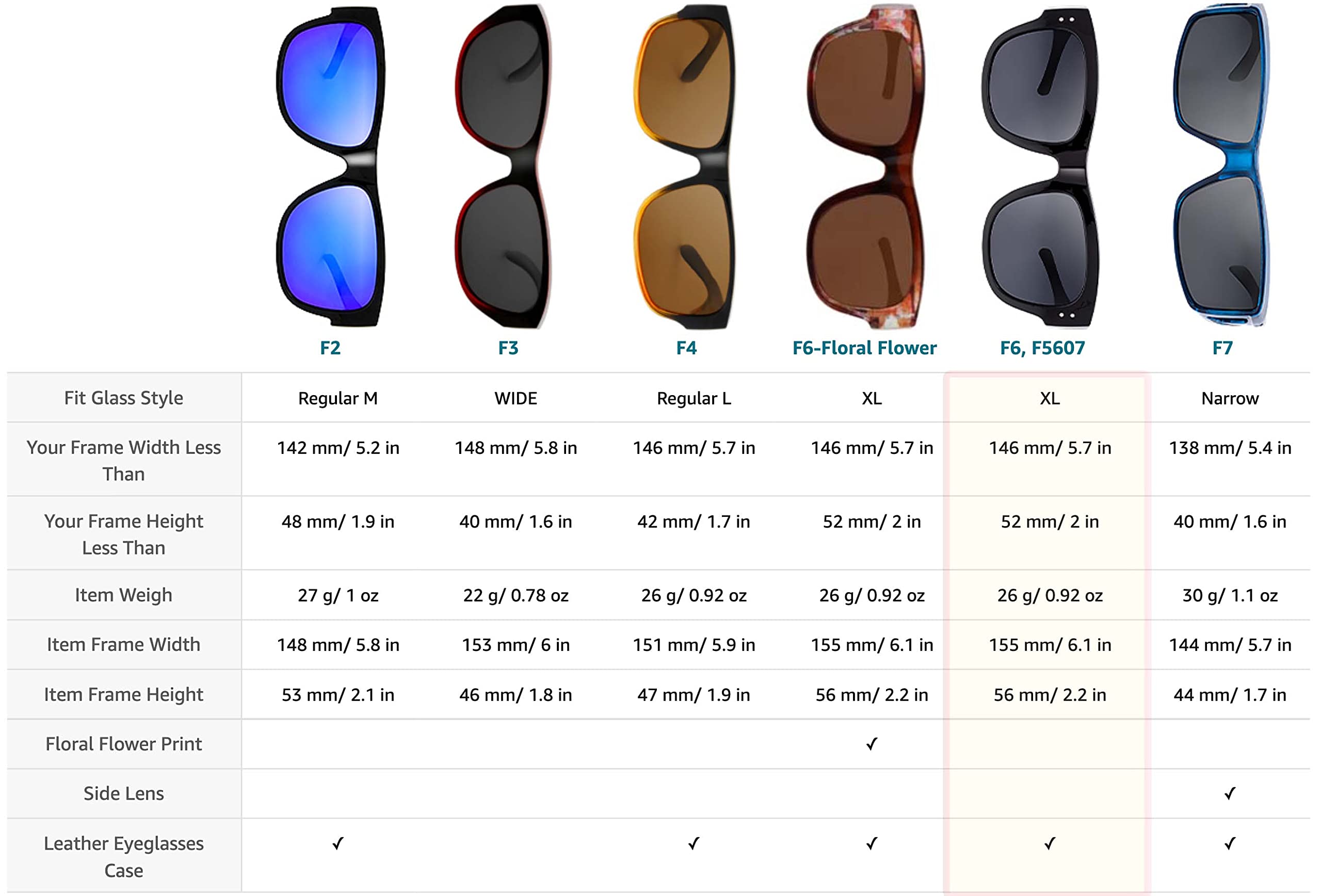 The Fresh High Definition Polarized Wrap Around Shield Oversized Sunglasses for Large Prescription Glasses - Gift Box Package (F606-Crystal Black/Brown for Large Glasses, Grey)