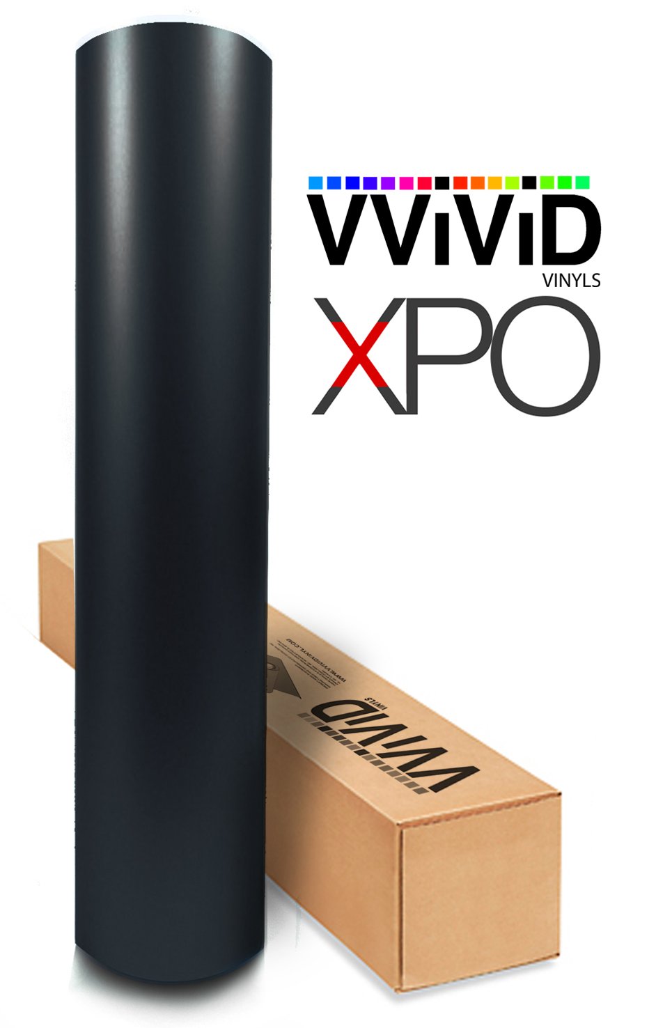 Black Matte Cast Decal Automotive Use Bubble and Air-Free Car Wrap Vinyl Large Roll 3MIL-VViViD8 (6ft x 5ft)