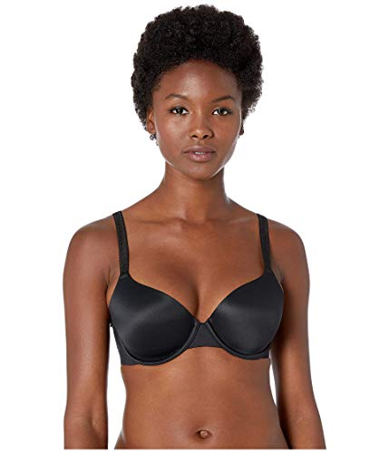 Calvin Klein Women's Liquid Touch Lightly Lined Perfect Coverage Bra, black, 38C