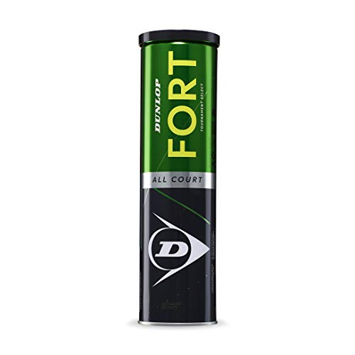 DUNLOP 601316 Tennis Balls, Unisex-Adult, Multicoloured, 1 Pack (4 Balls)