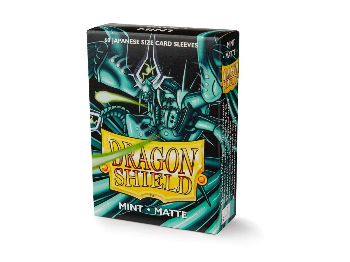 10 Packs Dragon Shield Matte Mini Japanese Mint 60 ct Card Sleeves Display Case