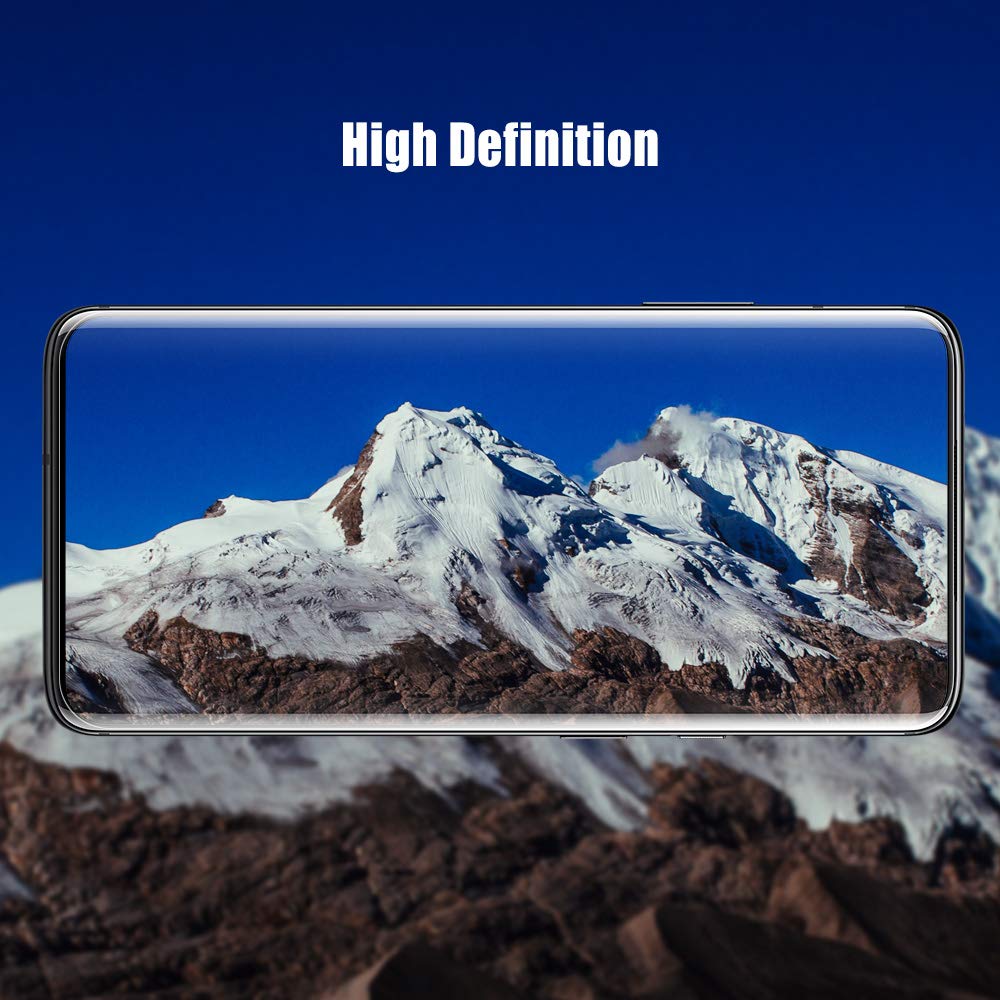 Alinsea Screen Protector for OnePlus 7 Pro/7T Pro Tempered Glass [Full Adhesive] [Fingerprint Sensor Compatible][3D Glass] Screen Protector for OnePlus 7 Pro/7T Pro