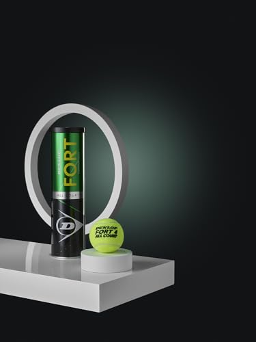 DUNLOP 601316 Tennis Balls, Unisex-Adult, Multicoloured, 1 Pack (4 Balls)