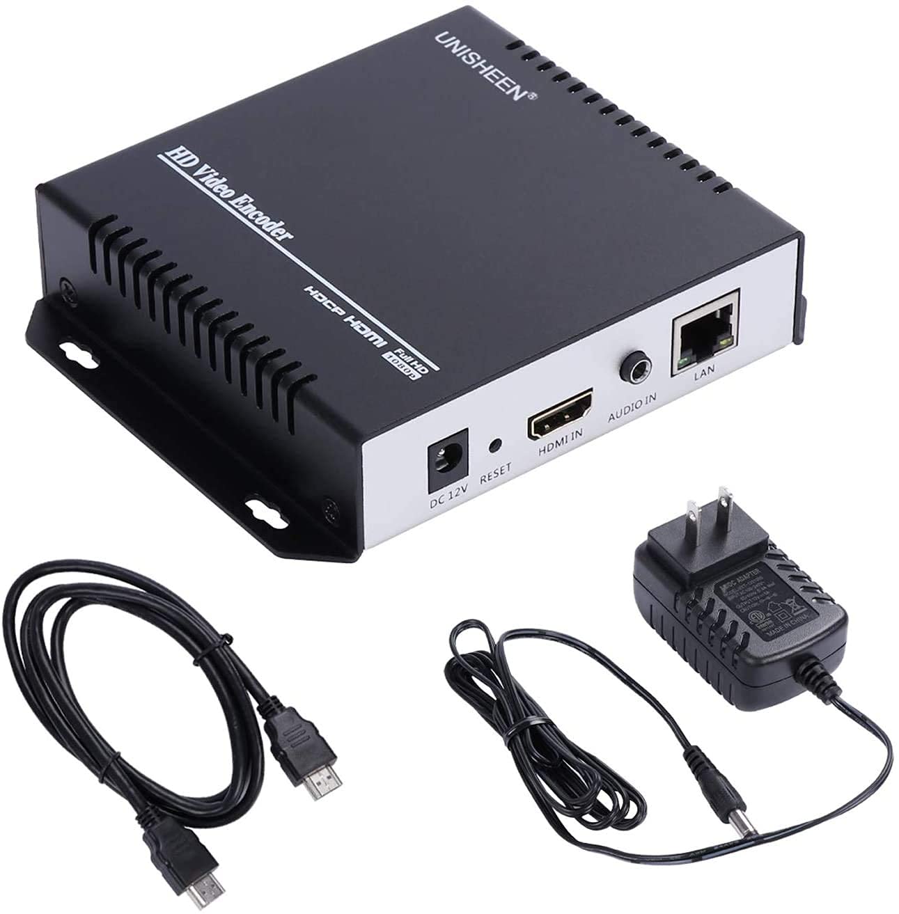 UNISHEEN H.264 Live HDMI Video Encoder Supports RTSP, RTP, RTMP, HTTP, UDP, SRT for IPTV, Live Stream Broadcast Supports (BM3100H)