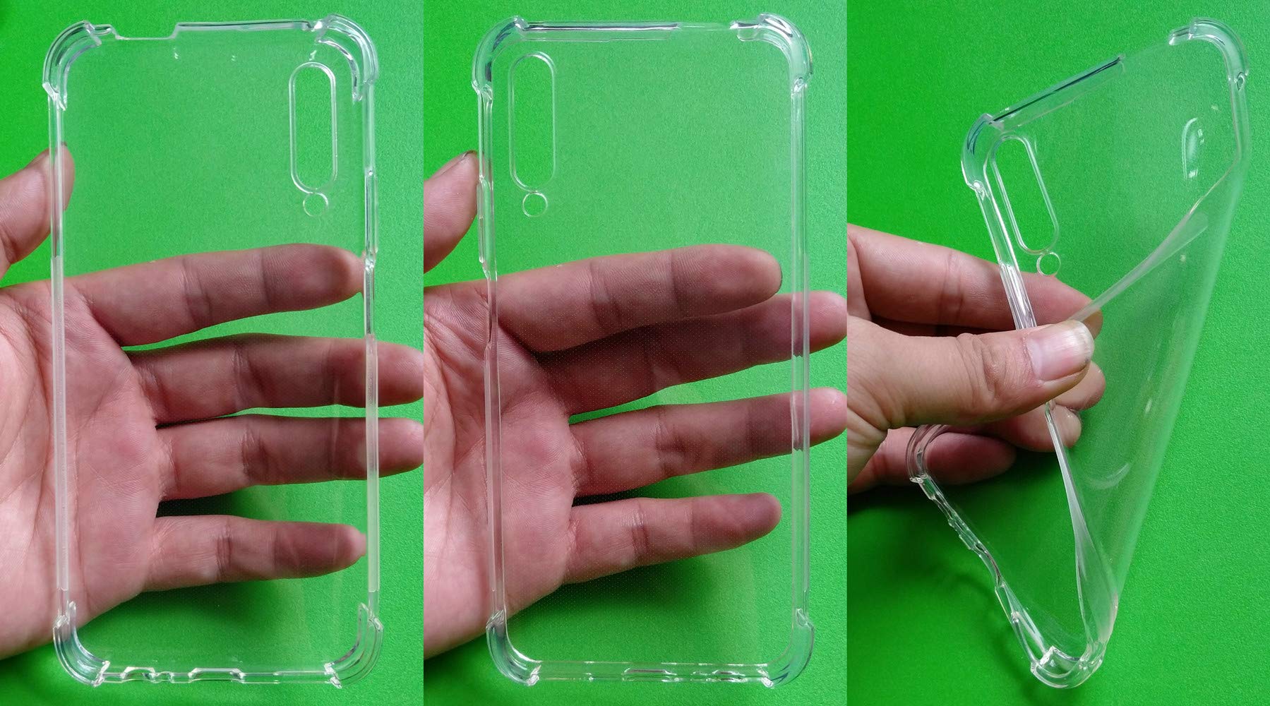USTIYA Case for Huawei Y9s / Honor 9X Pro Clear TPU Four Corners Cover Transparent Soft
