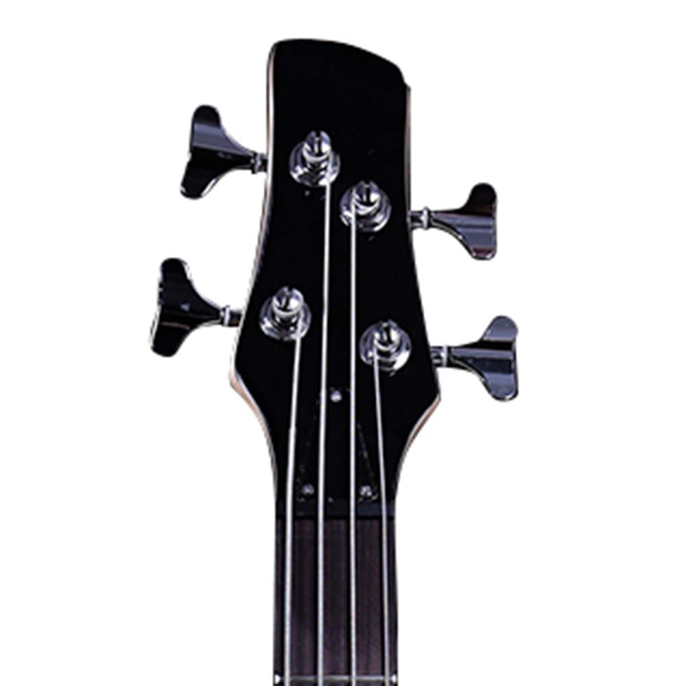 Exquisite Stylish IB Bass Guitar with Power Line and Wrench Tool (White)