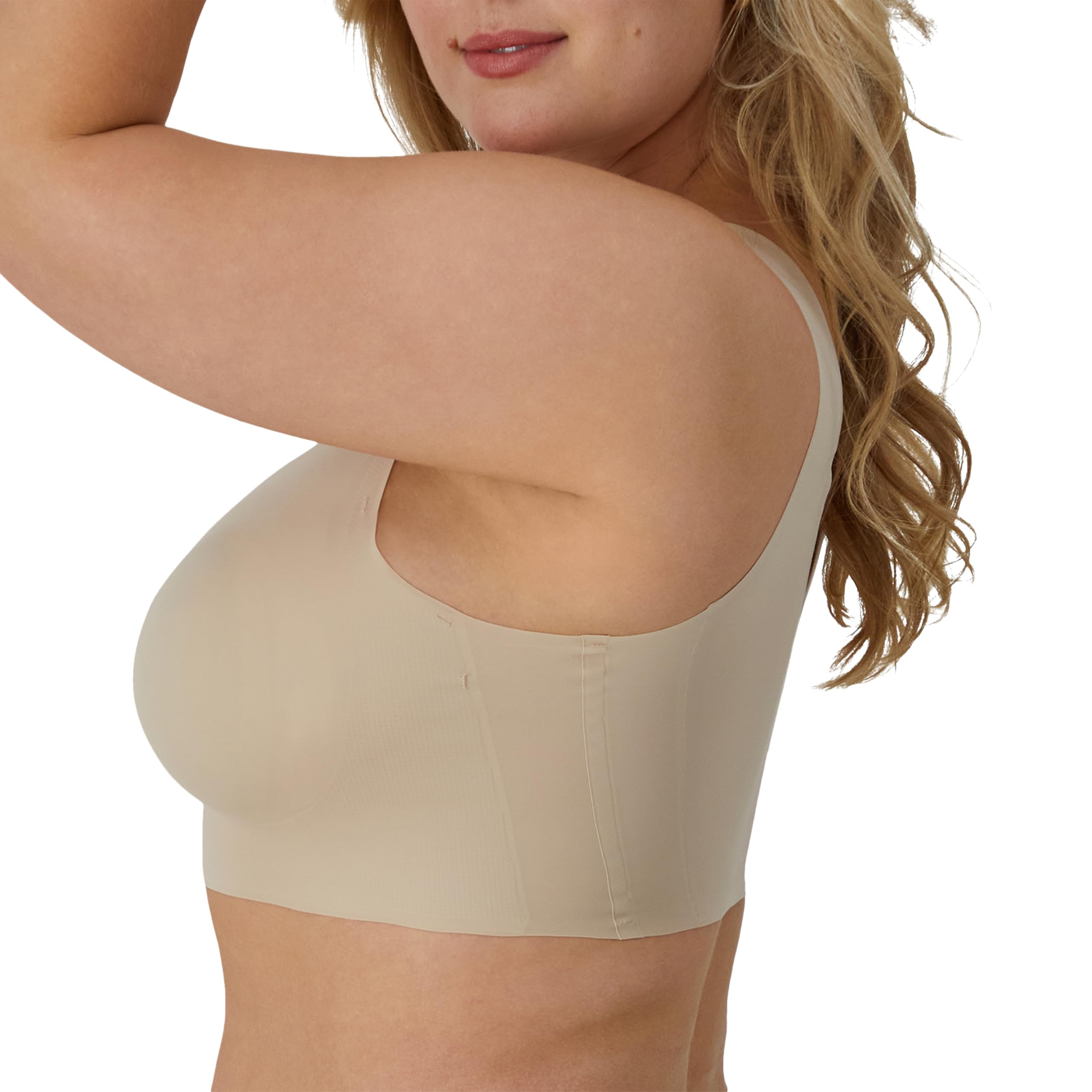 Bali womens Comfort Revolution Easylite Seamless Wireless Df3491 Full Coverage Bra, Nude, Large US