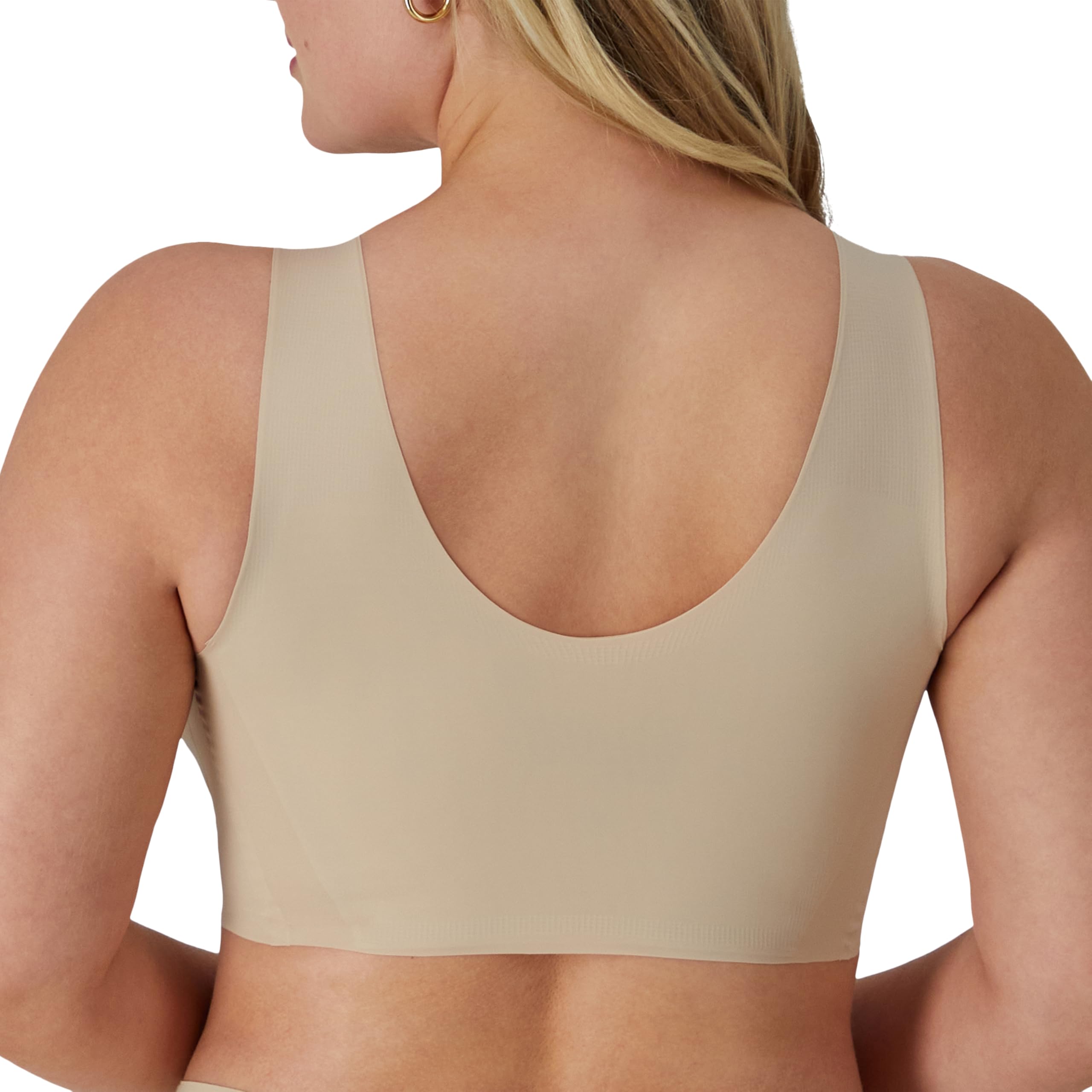 Bali womens Comfort Revolution Easylite Seamless Wireless Df3491 Full Coverage Bra, Nude, Large US