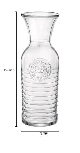 Bormioli Rocco Officina1825 Carafe, 33.75 oz,(Pack of 6) Clear