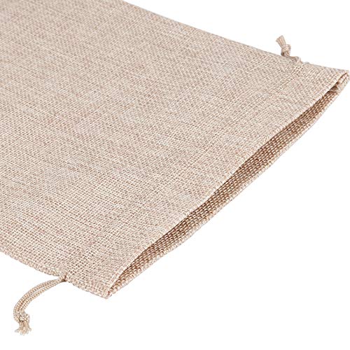 ZOENHOU 30 Packs 8 x 12 Inch Large Burlap Bags with Drawstring, Durable Jute Drawstring Bags, Dustproof Burlap Sacks for Favors Party DIY Craft