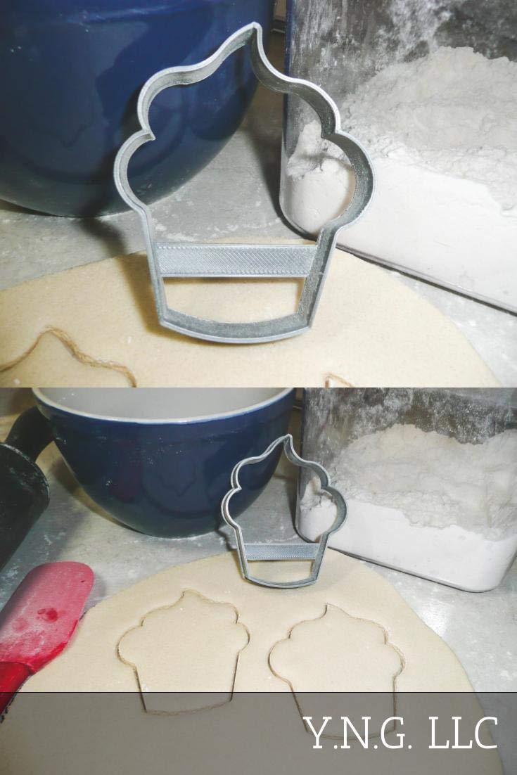 CUPCAKE OR STUD MUFFIN GENDER REVEAL BABY SHOWER SET OF 3 COOKIE CUTTERS MADE IN USA PR1204