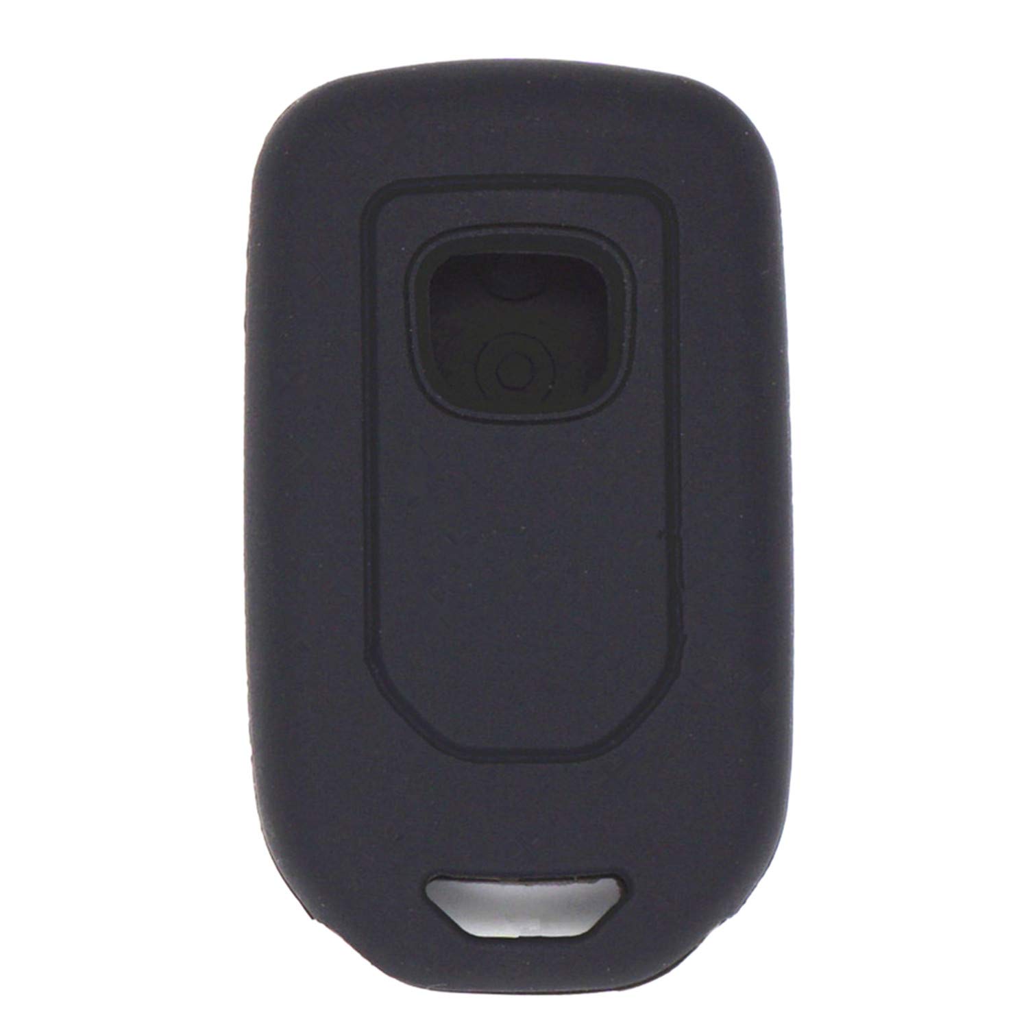 WFMJ 2Pcs Black Silicone for 2019 2018 2015 2016 2017 Honda Civic Accord Pilot CR-V A2C81642600 Smart 5 Buttons Remote Key Cover Chain Case
