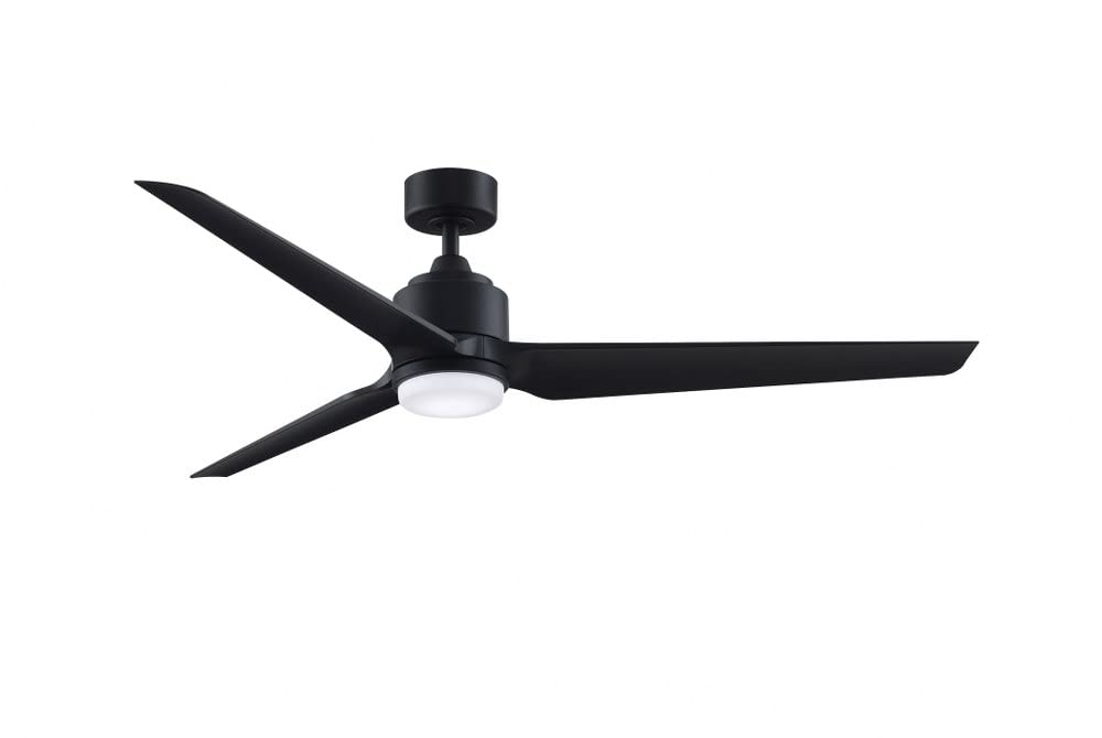 Fanimation BPW8515-64BLW TriAire Set of Three Ceiling Fan Blades, 64 inch, Black