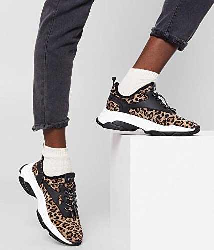 Steve Madden Women's Myles Sneaker, Leopard, 7.5