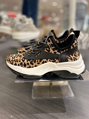 Steve Madden Women's Myles Sneaker, Leopard, 7.5