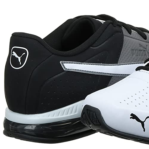 PUMA Mens Cell Surin 2 Cross Trainer, MATTE Charcoal Gray-PUMA Mens White, 9.5