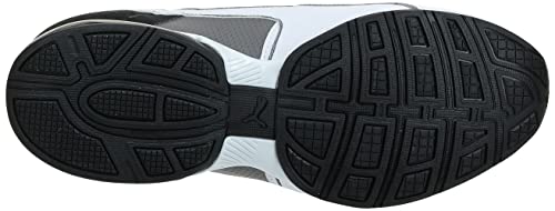 PUMA Mens Cell Surin 2 Cross Trainer, MATTE Charcoal Gray-PUMA Mens White, 9.5
