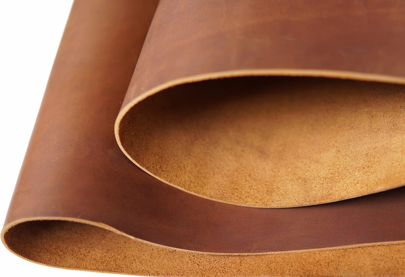 Bourbon Brown Tooling Leather Sheets 2.0mm Thick Finished Full Grain Cow Hide Leather Crafts Tooling Sewing Hobby Workshop Crafting Leather Square