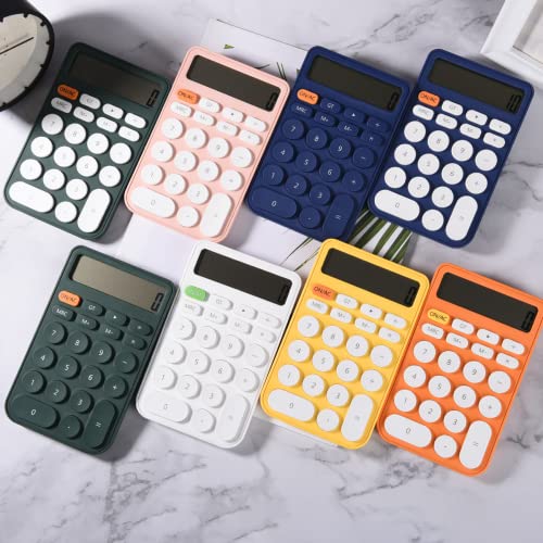 NIOIPXA Calculator Cute Small Mini Advertising Gift Accounting Financial Candy Color Office Student Computer Portable (Green)