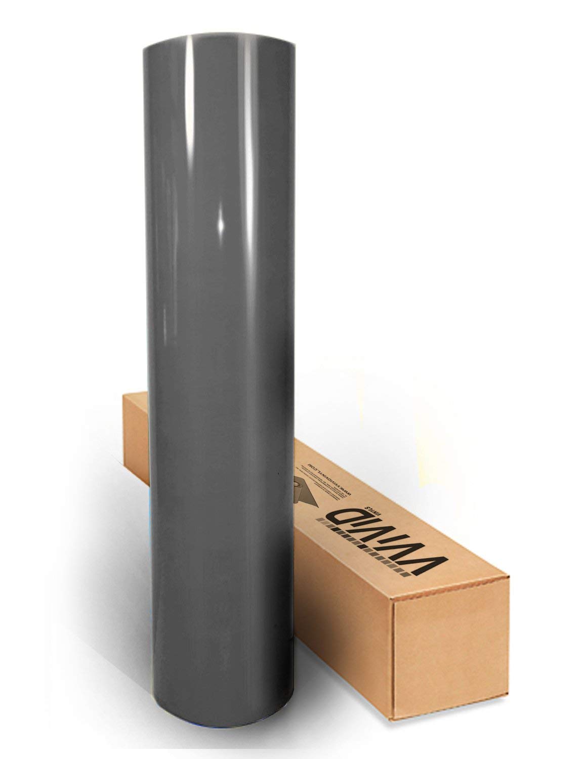 VViViD Gloss Gunmetal Grey Vinyl Exterior and Interior Bubble and Air-Free Channel Tech (1ft x 5ft)