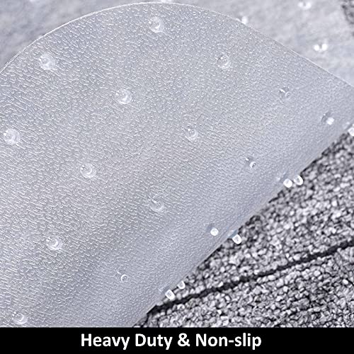 AiBOB Chair Mat for Low Pile Carpet Floors, Flat Without Curling, 36 X 48 in, Office Carpeted Floor Mats for Computer Chairs Desk