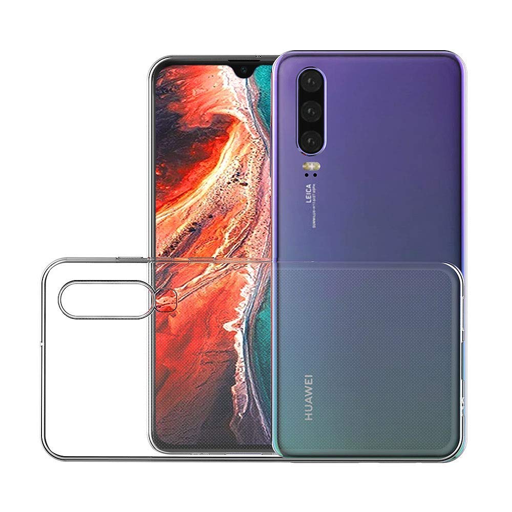 MaiJin Case for Huawei P30 (6.1 inch) Soft TPU Rubber Gel Bumper Transparent Back Cover