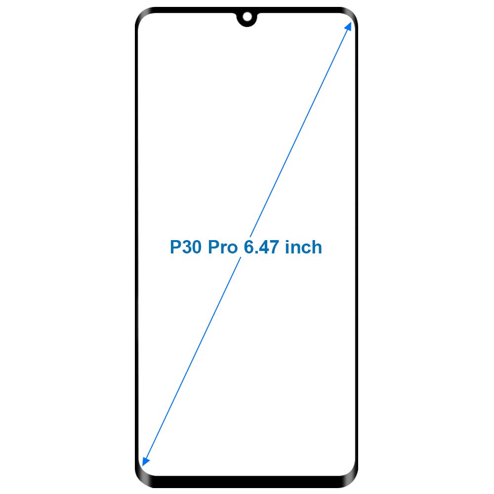 MMOBIEL Front Glass Repair Kit Compatible with Huawei P30 Pro - 6.47 inch 2019 - Lens Screen Replacement Repair Kit - Incl. Toolkit - Black