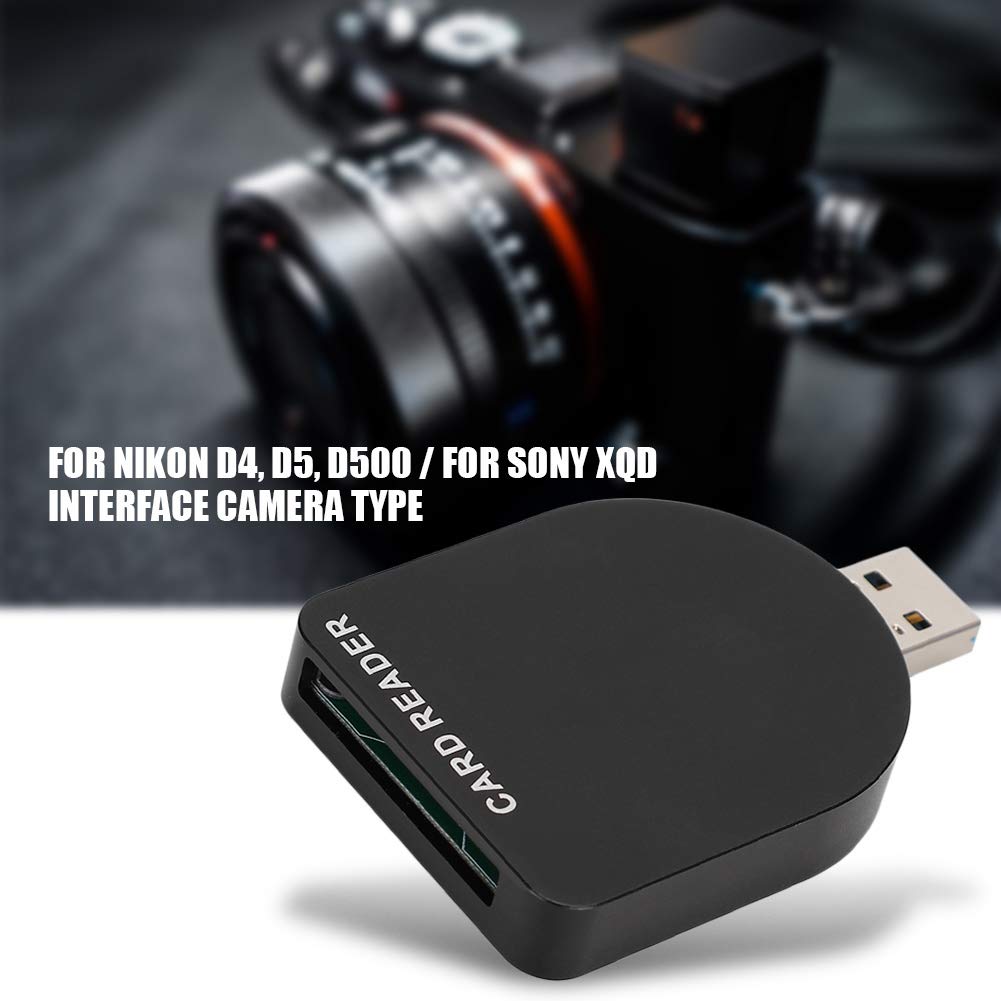 XQD Card Reader Adapter, USB 3.0 Professional XQD Card Reader Hub Quickly Transfer Tool, Compatible with D4, D5, D500 /XQD Interface Camera Type, etc