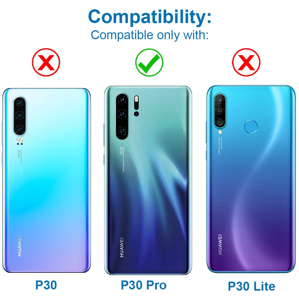 MMOBIEL Front Glass Repair Kit Compatible with Huawei P30 Pro - 6.47 inch 2019 - Lens Screen Replacement Repair Kit - Incl. Toolkit - Black