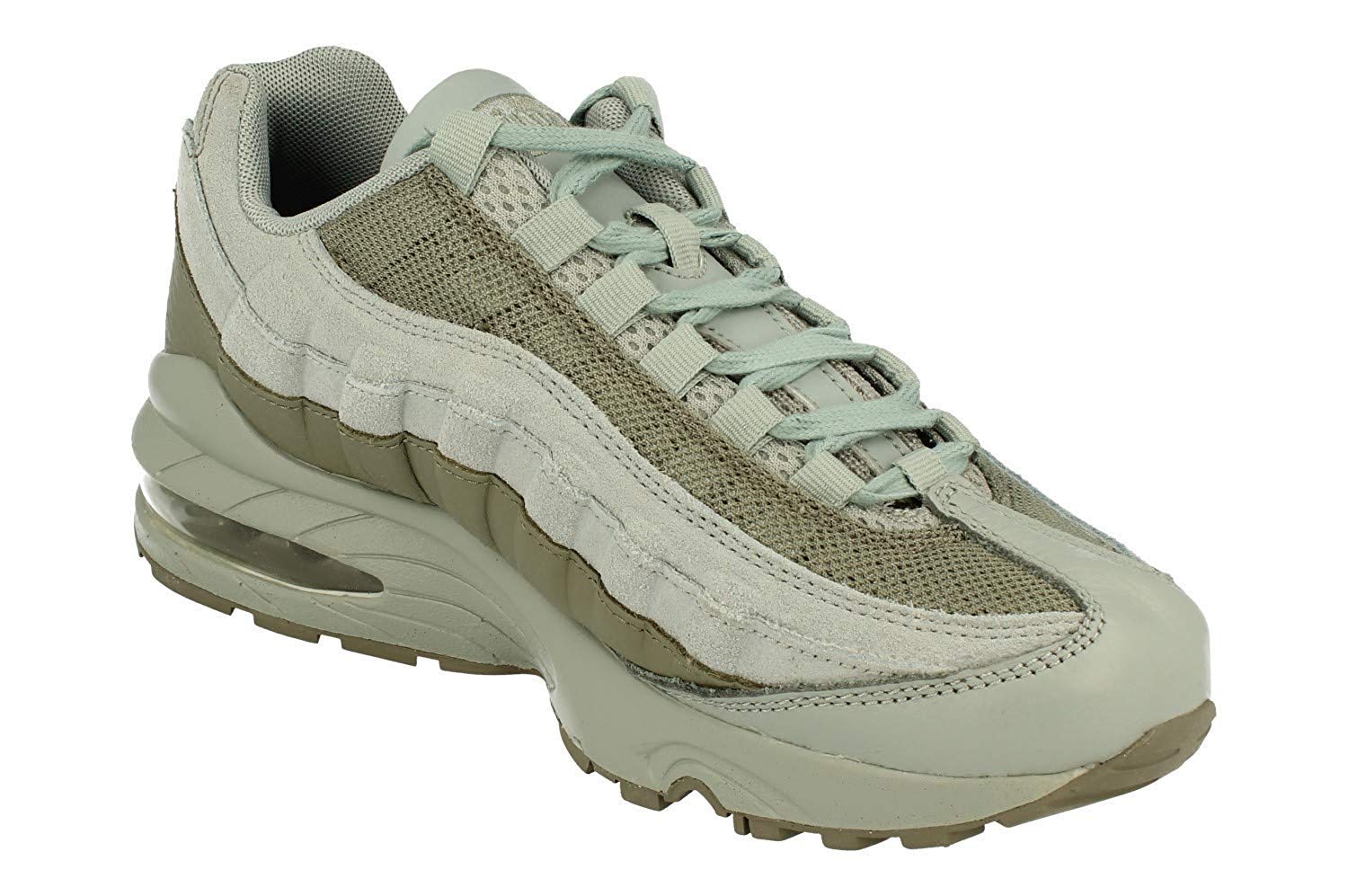 Nike Air Max '95 Girls Shoes Size 4, Color: Light Pumice/Dark Stucco