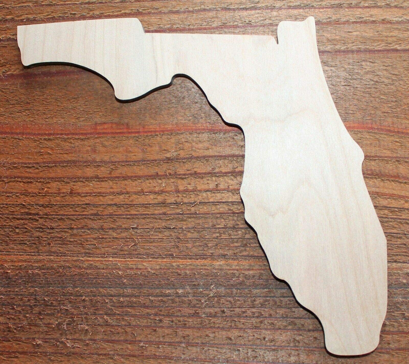 Any State,All Sizes Wood Wall CutOut Decor Hanging State Decoration Plaque Texas, Pennsylvania, California,Florida,Washington Etc