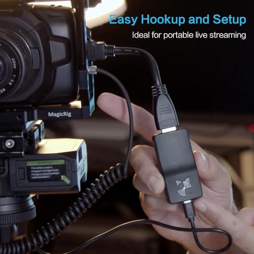 DDMALL Wireless HDMI Encoder HEVC, H.265 H.264 Video Encoder, Live Stream Encoder 1080p Support RTSP UDP RTMP, IPTV Encoder for Facebook, YouTube Live, Twitch and More (HEV-2KW)